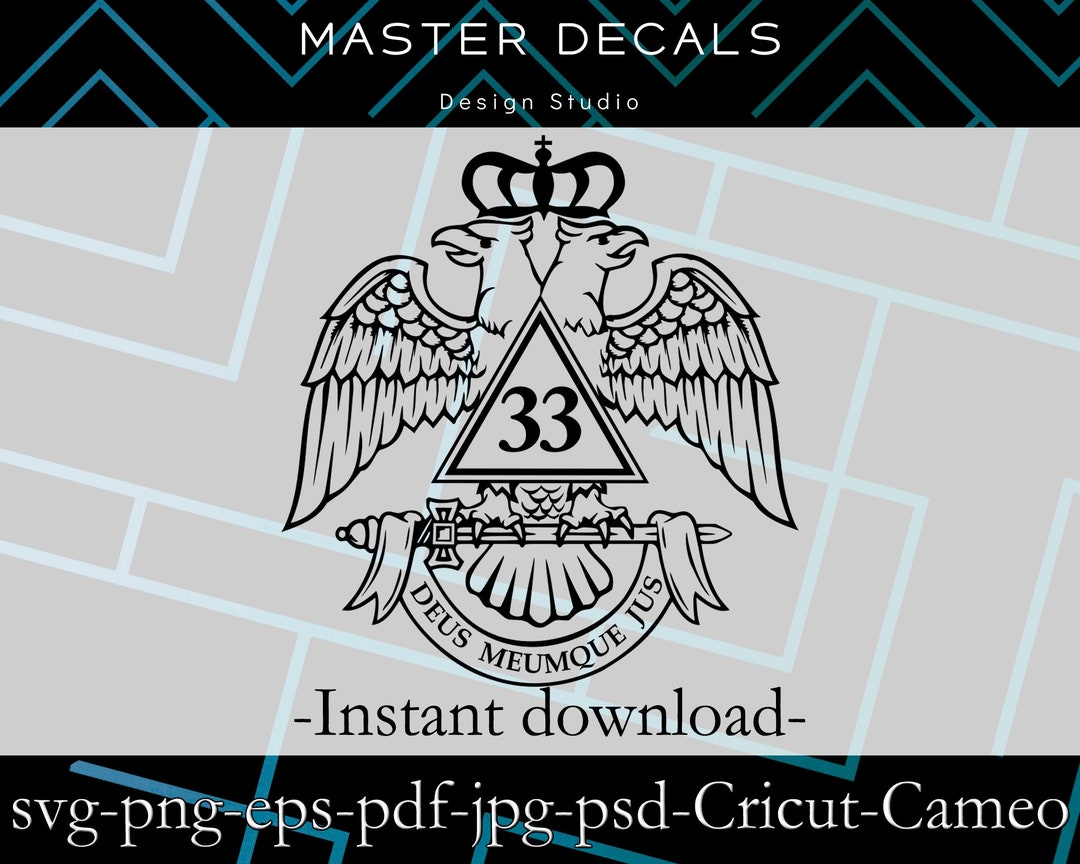 Digital Files: Freemason 33rd Degree Scottish Rite Masonic Design ...