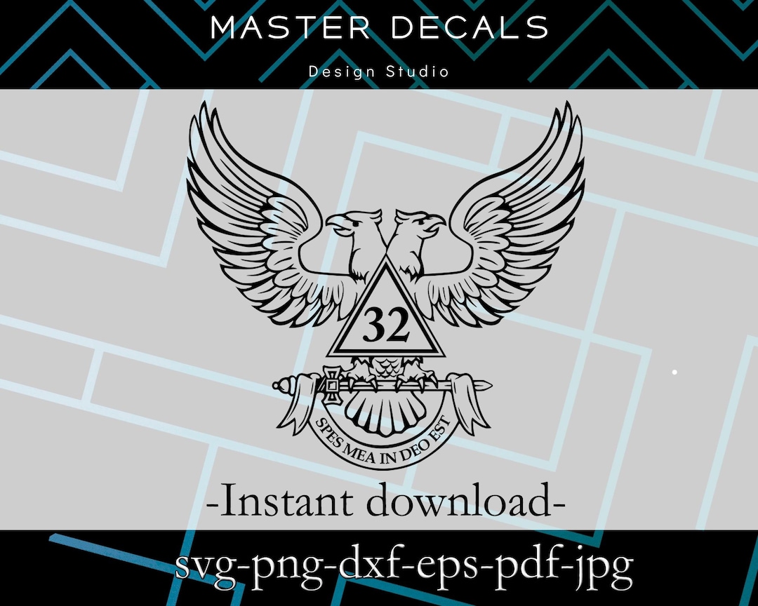 Digital Files: Freemason 32nd Degree Scottish Rite Masonic Design * Svg ...