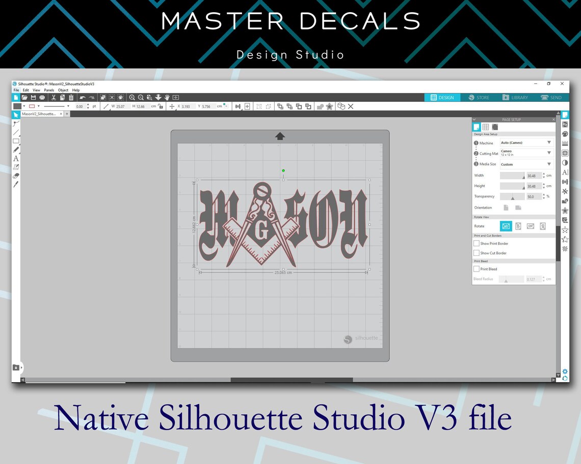 Digital Files: Freemason mason Text Design With - Etsy