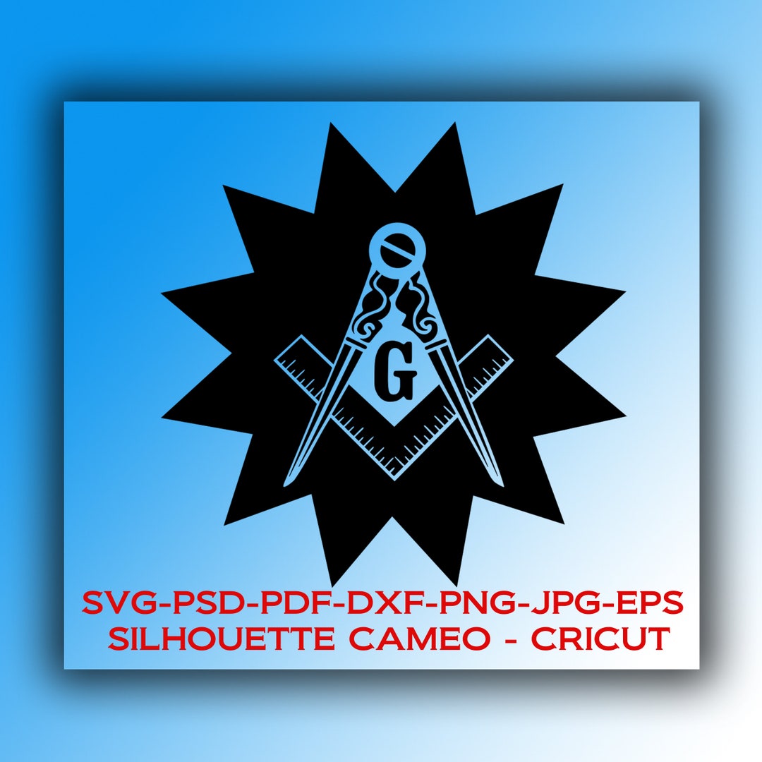 Digital Files: Freemason Square and Compasses Masonic Design * Svg,dfx ...