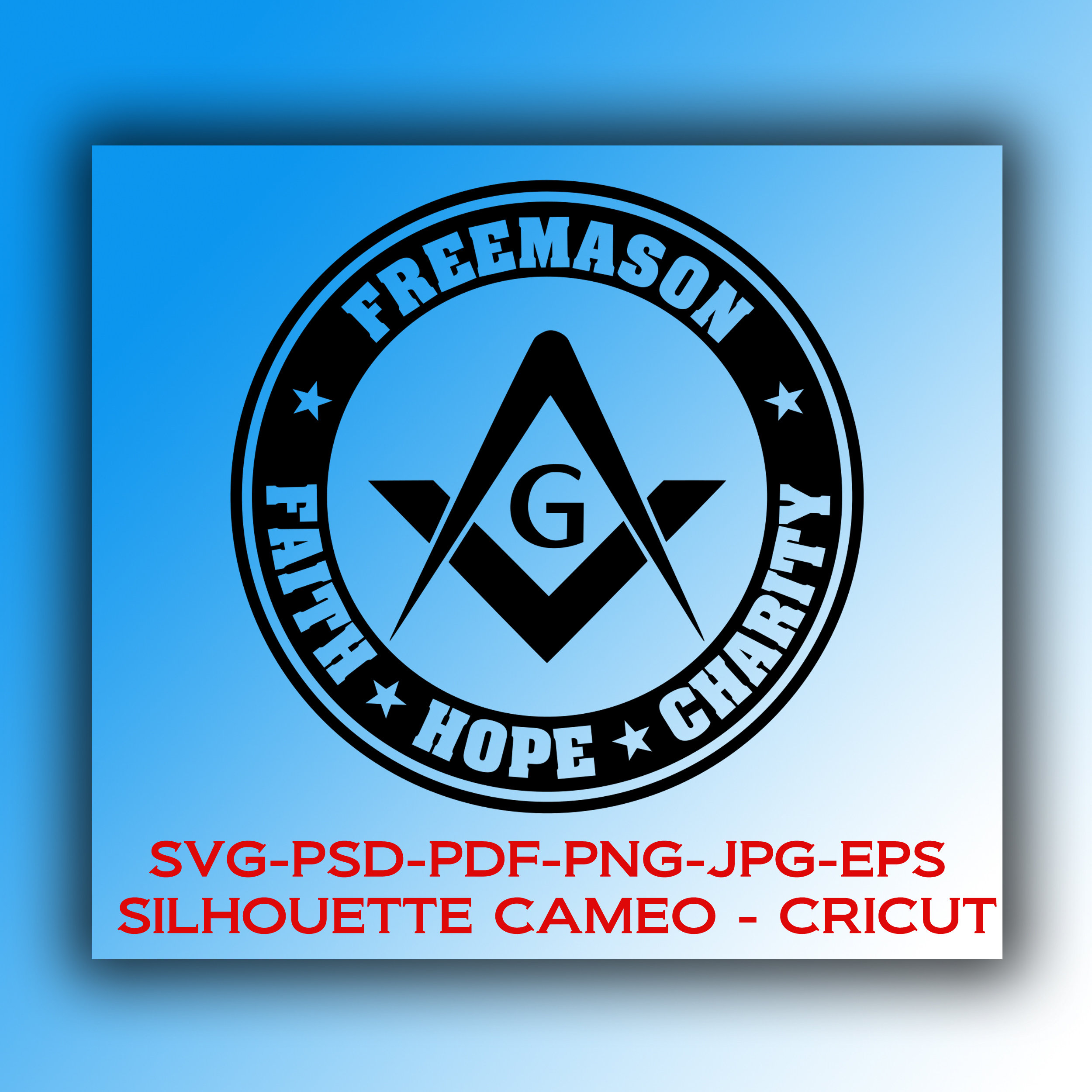 Digital Files: Freemason faith Hope Charity Text - Etsy Singapore