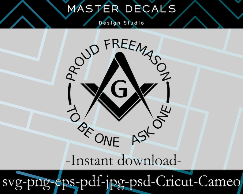 Digital Files: proud Freemason Ask One to Be One - Etsy