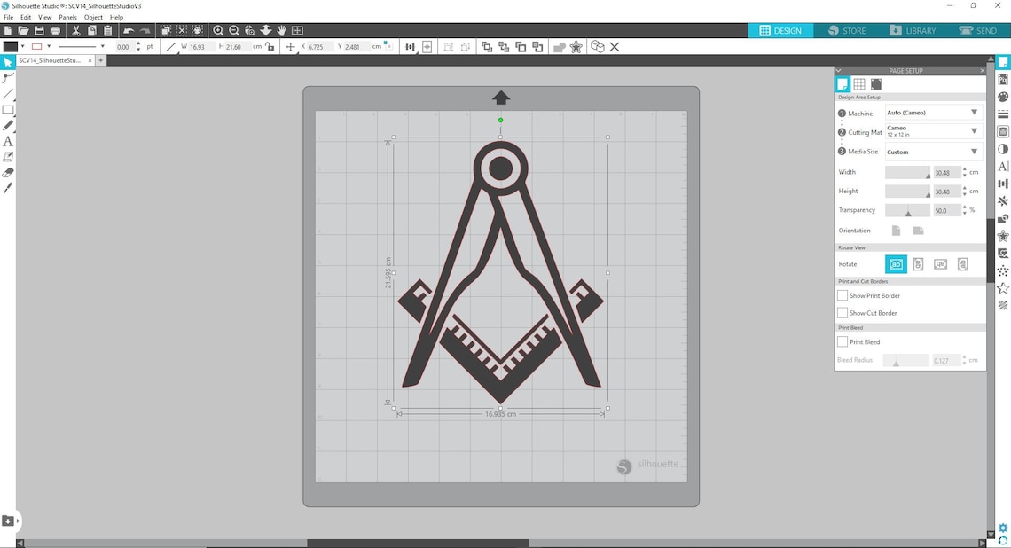 Freemason Square and Compasses Design: Masonic Symbol (digital Download ...