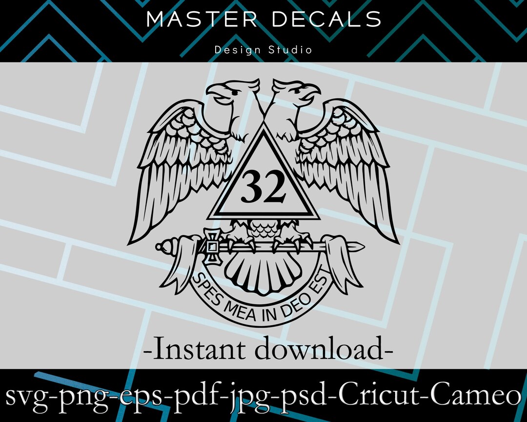 Masonic 32nd Degree Double Eagle Design (digital Files) - Etsy