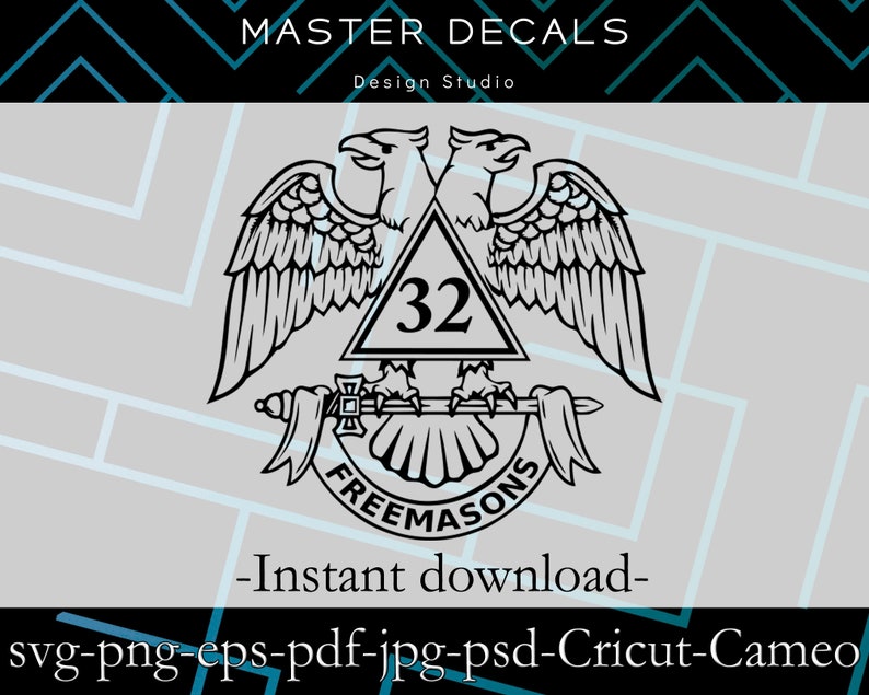 Digital Files: Freemason 32nd Degree Scottish Rite Masonic Design ...