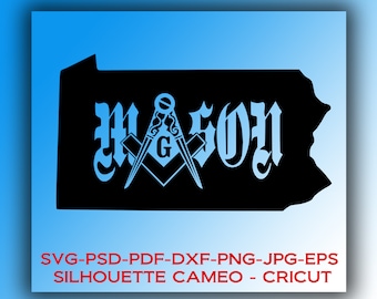 Digital Files: Freemason mason Text Design With | Etsy