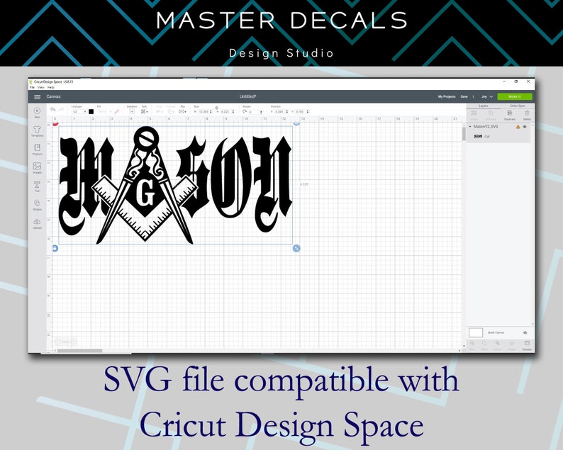 Digital Files: Freemason mason Text Design With - Etsy