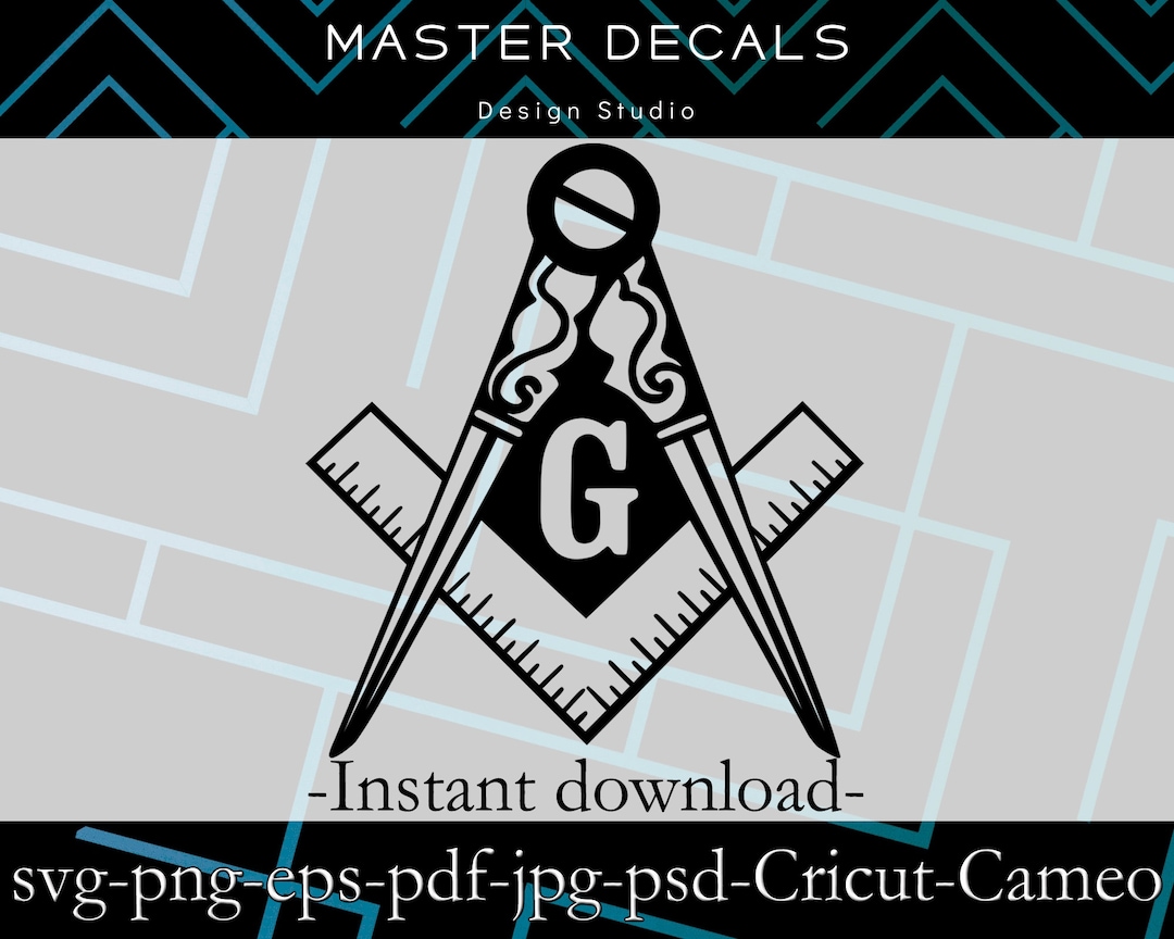 Digital Files: Freemason Square and Compasses Masonic Design * Cricut ...