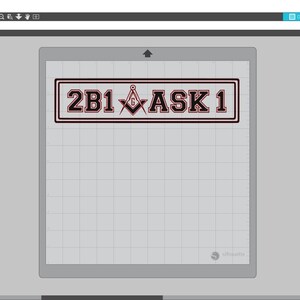 Digital Files: Freemason "2b1 Ask1" (to Be One, Ask One) Masonic Design ...