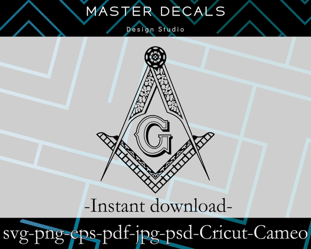 Freemason Square and Compasses Design: Masonic Symbol (digital Download ...