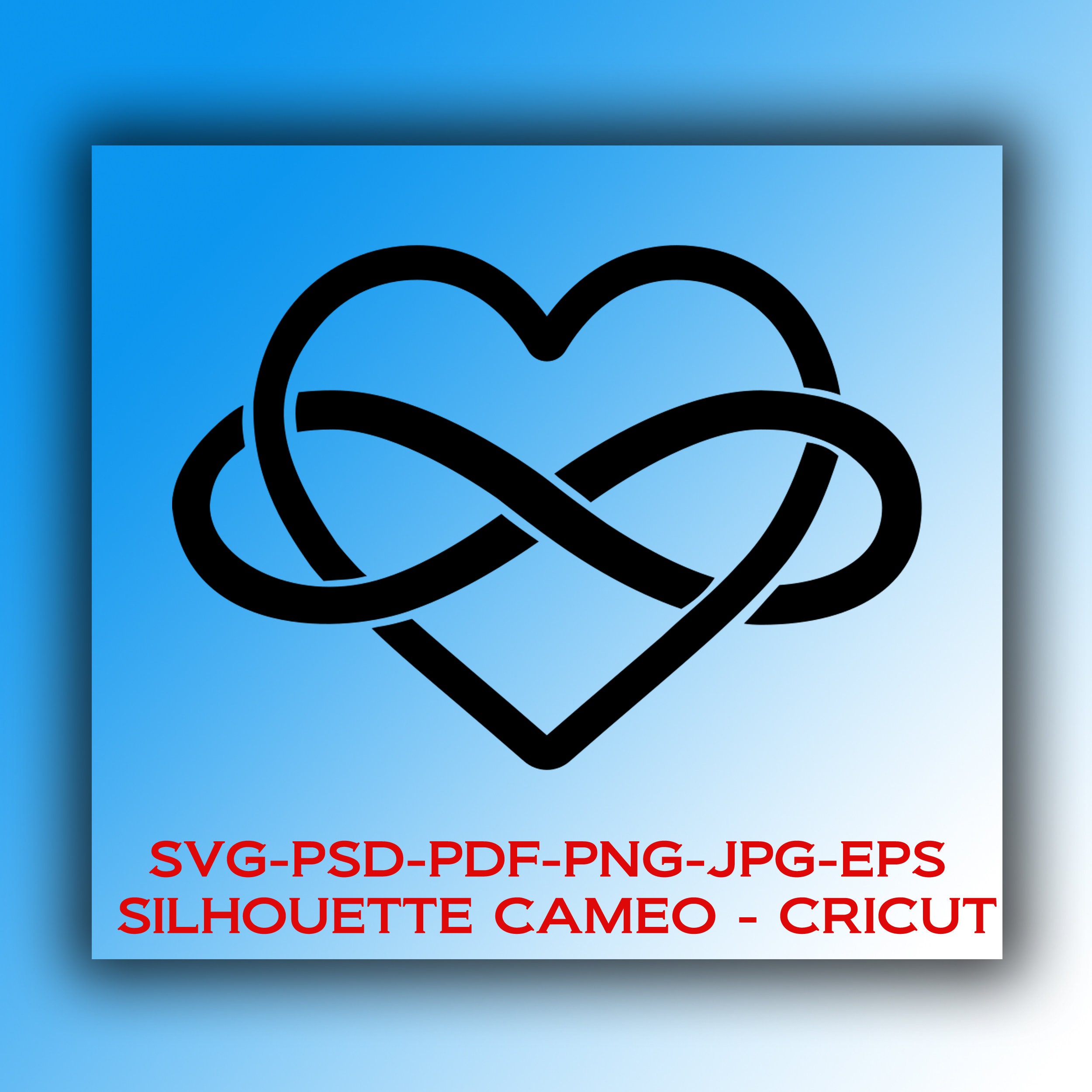 Digital Files: Infinity Heart Design - Etsy