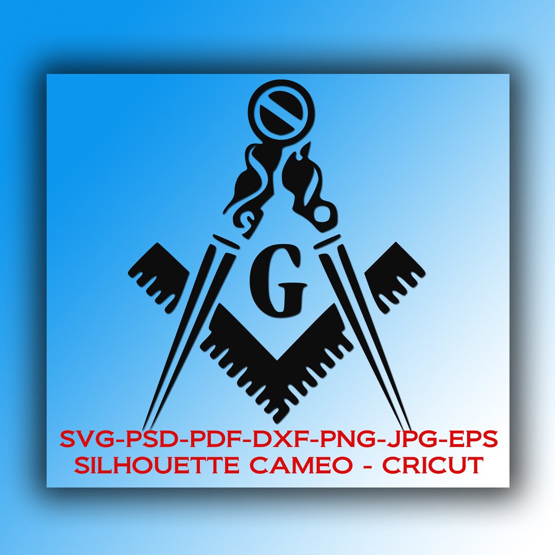 Digital Files: Freemason Fancy Square and Compasses Masonic Design ...