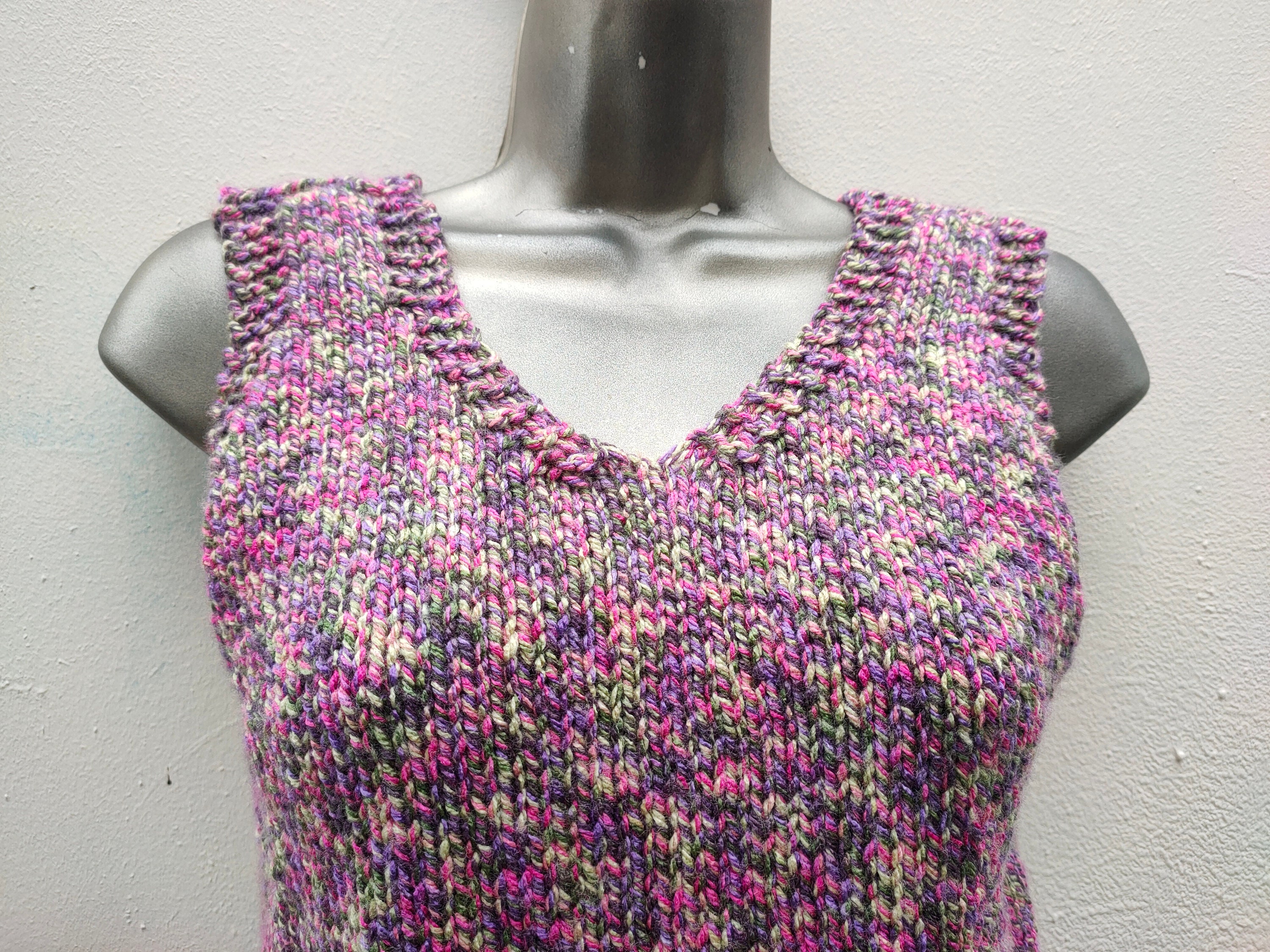 Tank Top/vest Easy Knit Knitting Pattern Digital Download chunky - Etsy