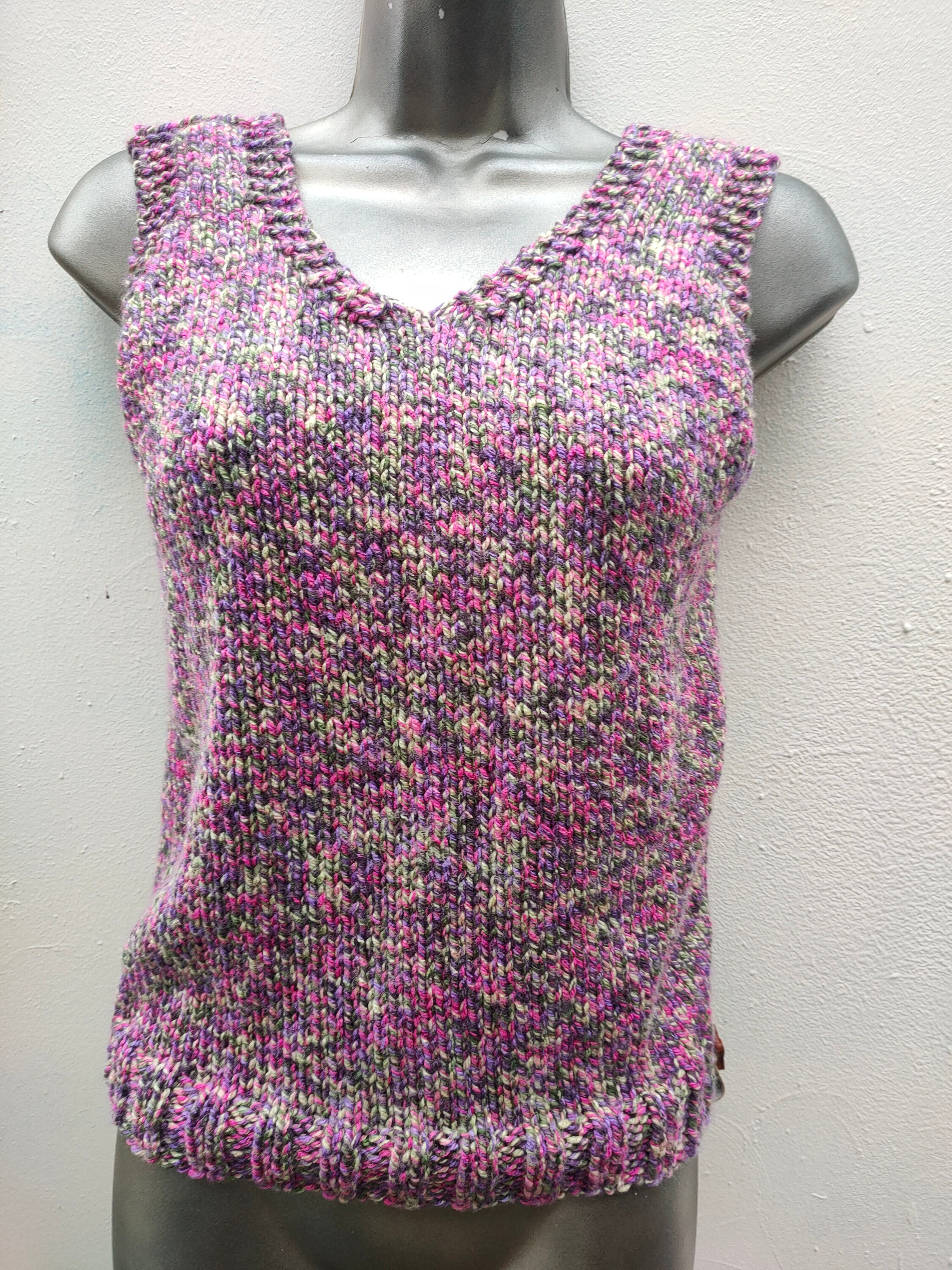 Tank Top/vest Easy Knit Knitting Pattern Digital Download chunky - Etsy