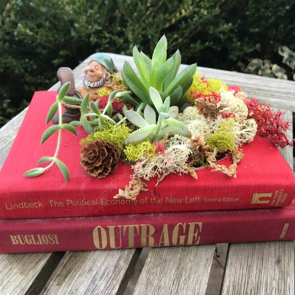 Book Planter - Etsy