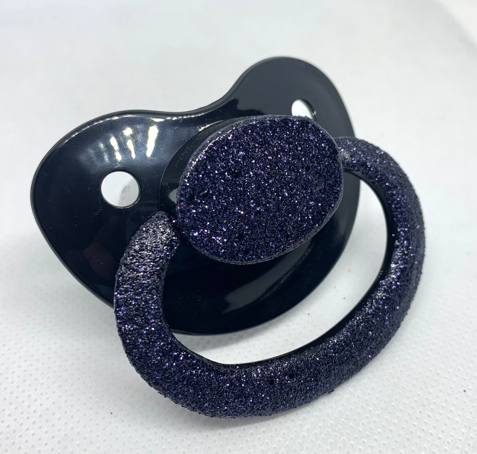 Black Glitter Paci, Adult Paci, Adult Pacifier, Abdl, Adult Baby ...