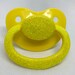 Yellow Glittered Adult Pacifier, Adult Paci, Deco Pacifier, Deco Paci ...