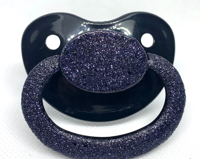 Black Glitter Paci, Adult Paci, Adult Pacifier, Abdl, Adult Baby ...