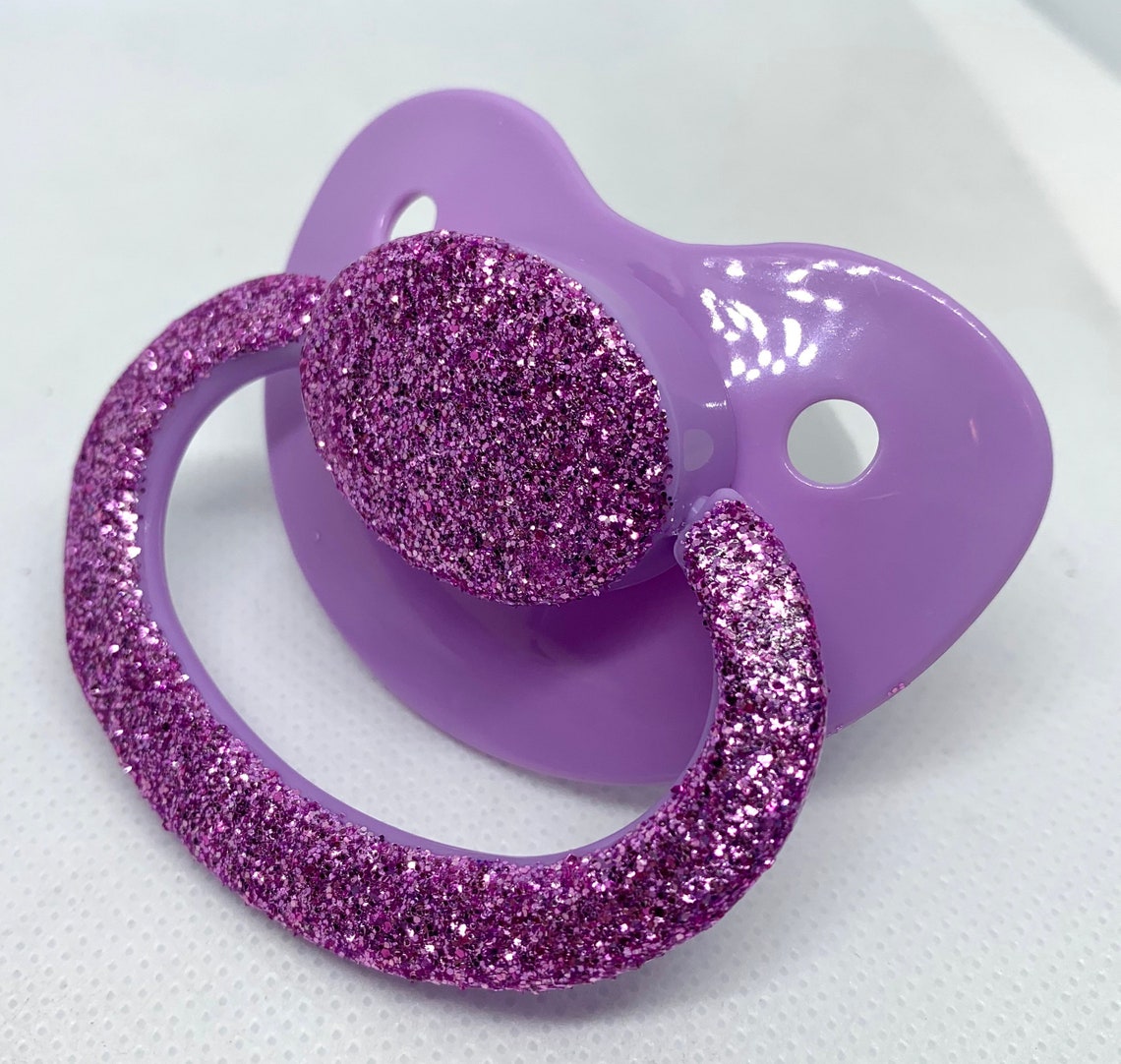 Purple Glitter Paci, Adult Pacifier, Adult Paci, Abdl, Abdl Pacifier ...