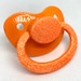 Orange Glitter Adult Pacifier Adult Paci Abdl Paci Abdl - Etsy