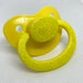 Yellow Glittered Adult Pacifier, Adult Paci, Deco Pacifier, Deco Paci ...