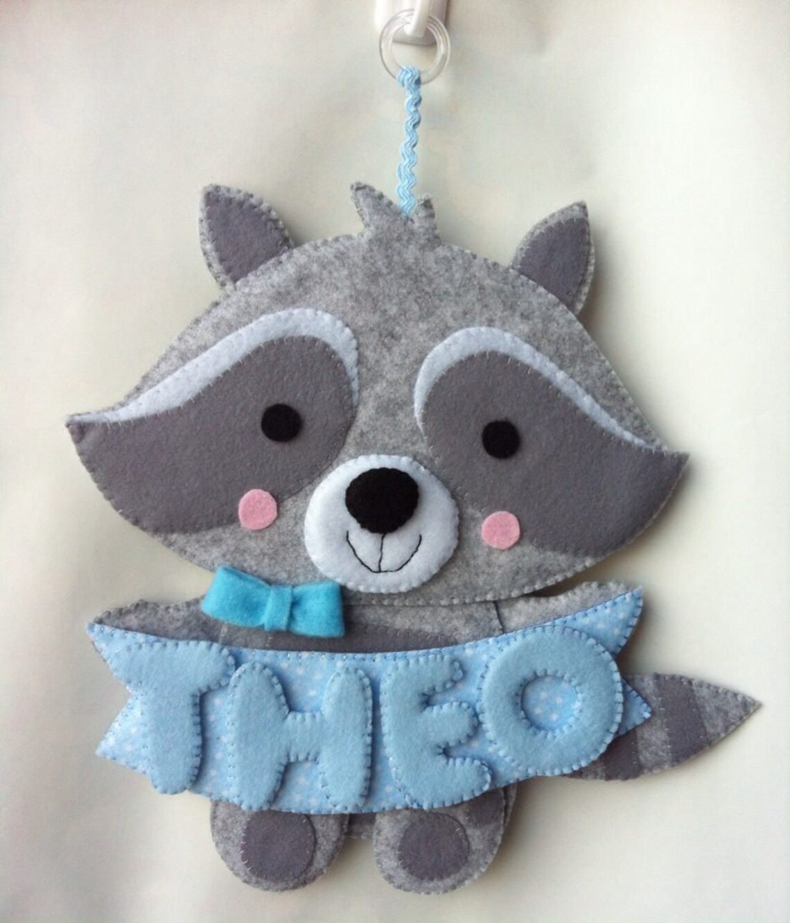 Raccoon Name Banner, Raccoon, Woodland, Wall Banner, Felt Banner, Wall ...