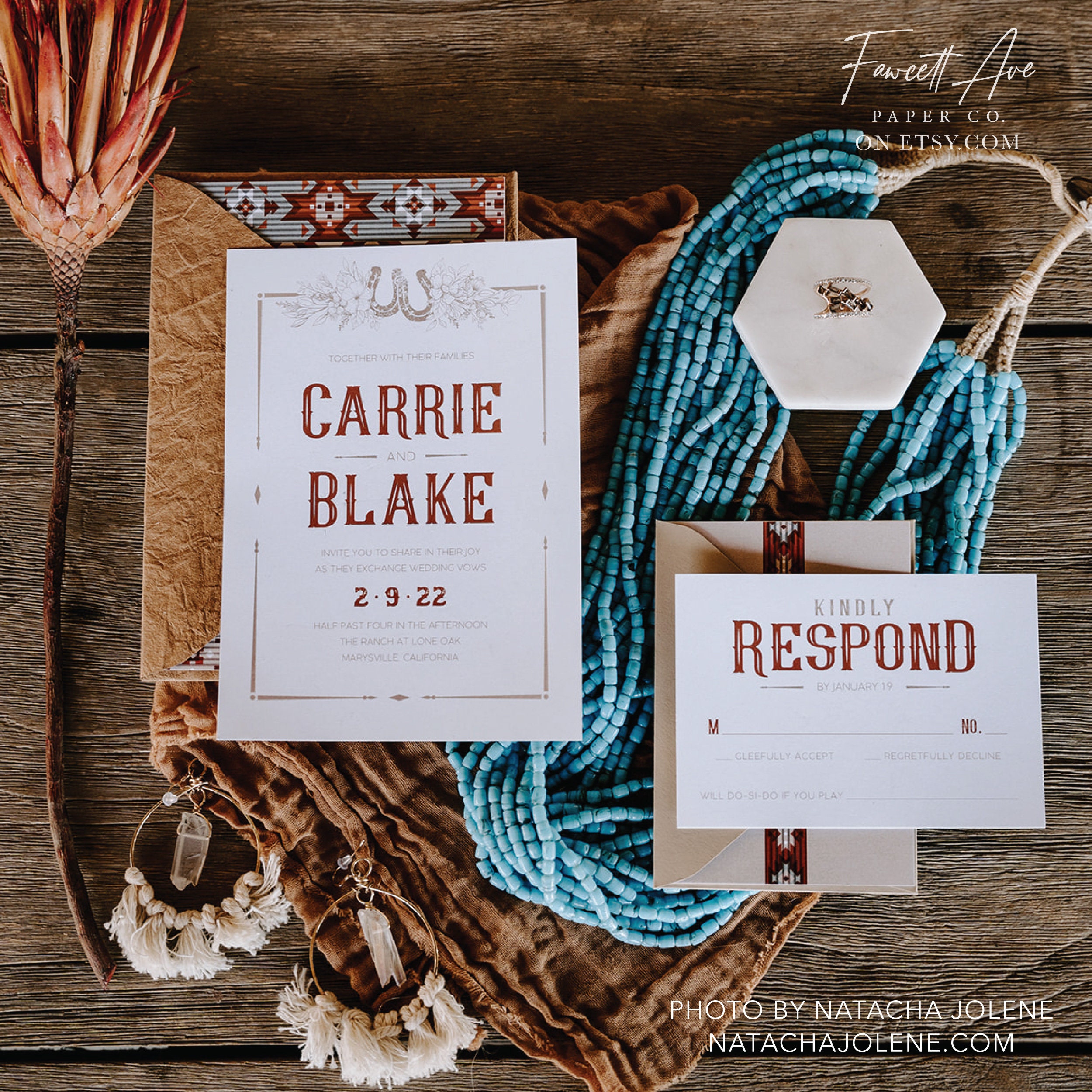 Western Wedding Invitation Suite; Ranch Wedding Invitation; Country ...