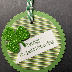St. Patricks Tags, Happy St. Patricks Day Tags, Shamrock, Clover, St ...