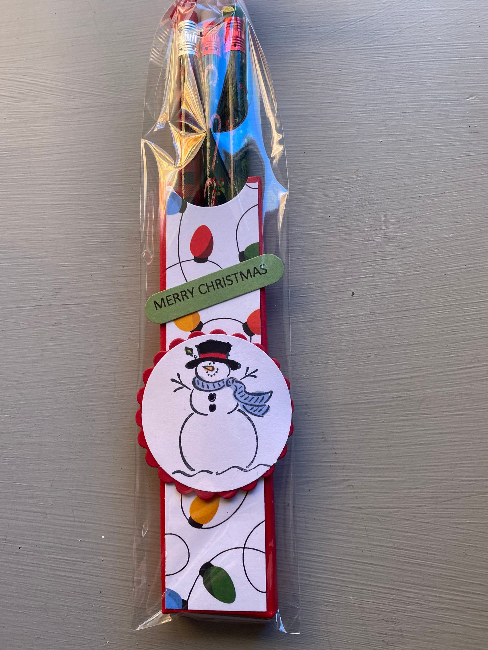 Package 3 Christmas Pencil Treats With Pencils Included - Etsy UK