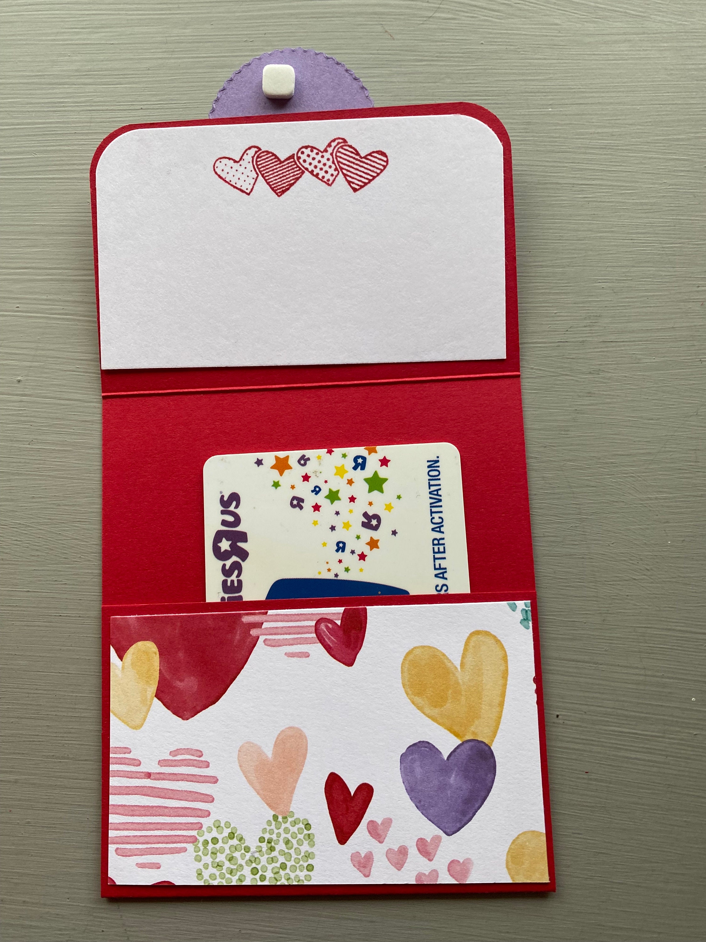 Valentine Gift Card Holder, Valentines Day Card, Treat Holder, Candy ...