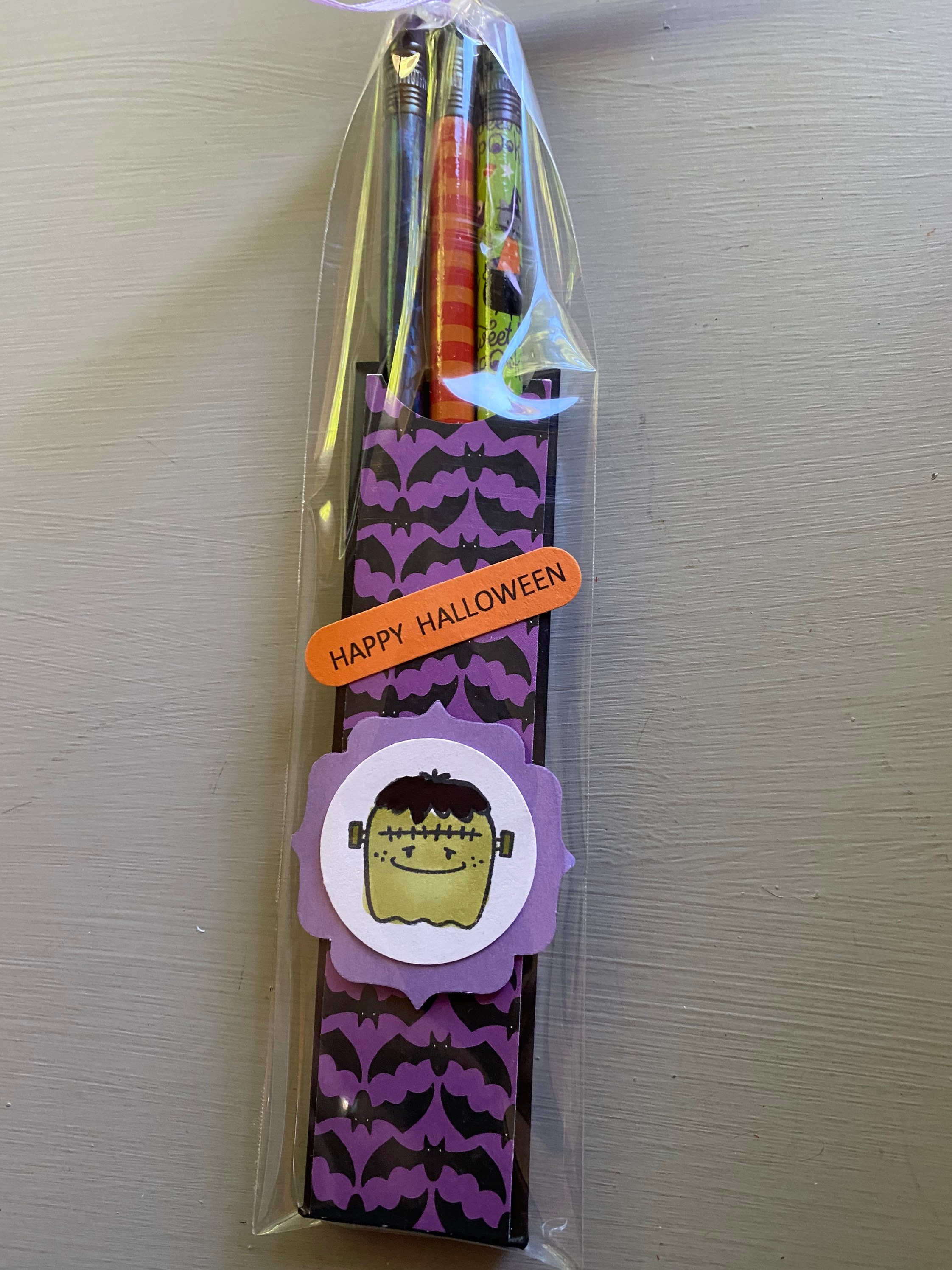 Package of 3 Halloween Pencil Treats Pencils Included Trick - Etsy