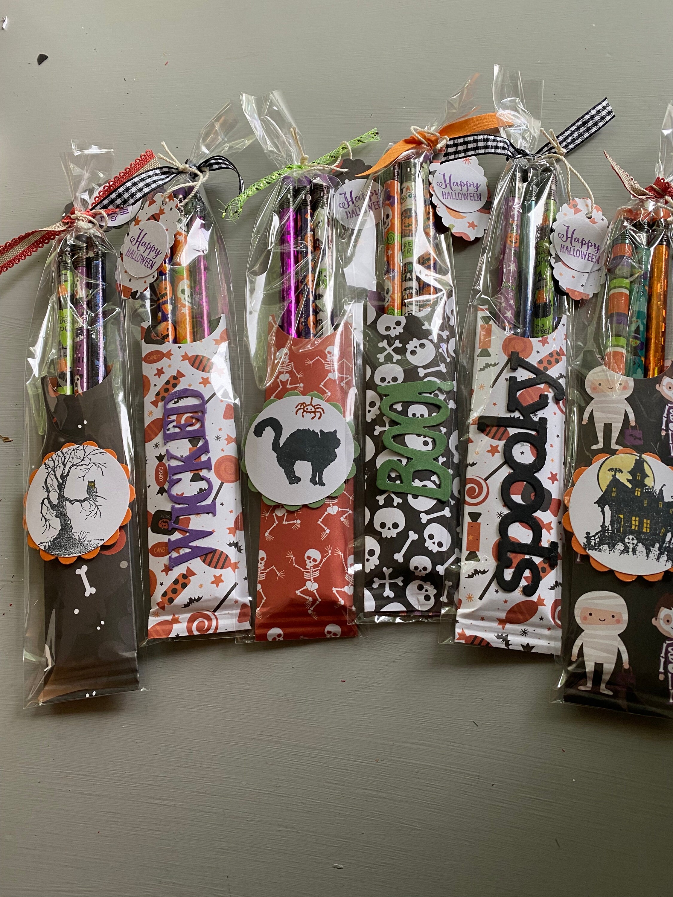 Package of 3 Halloween Pencil Treats, Pencils Included. Trick or Treat ...
