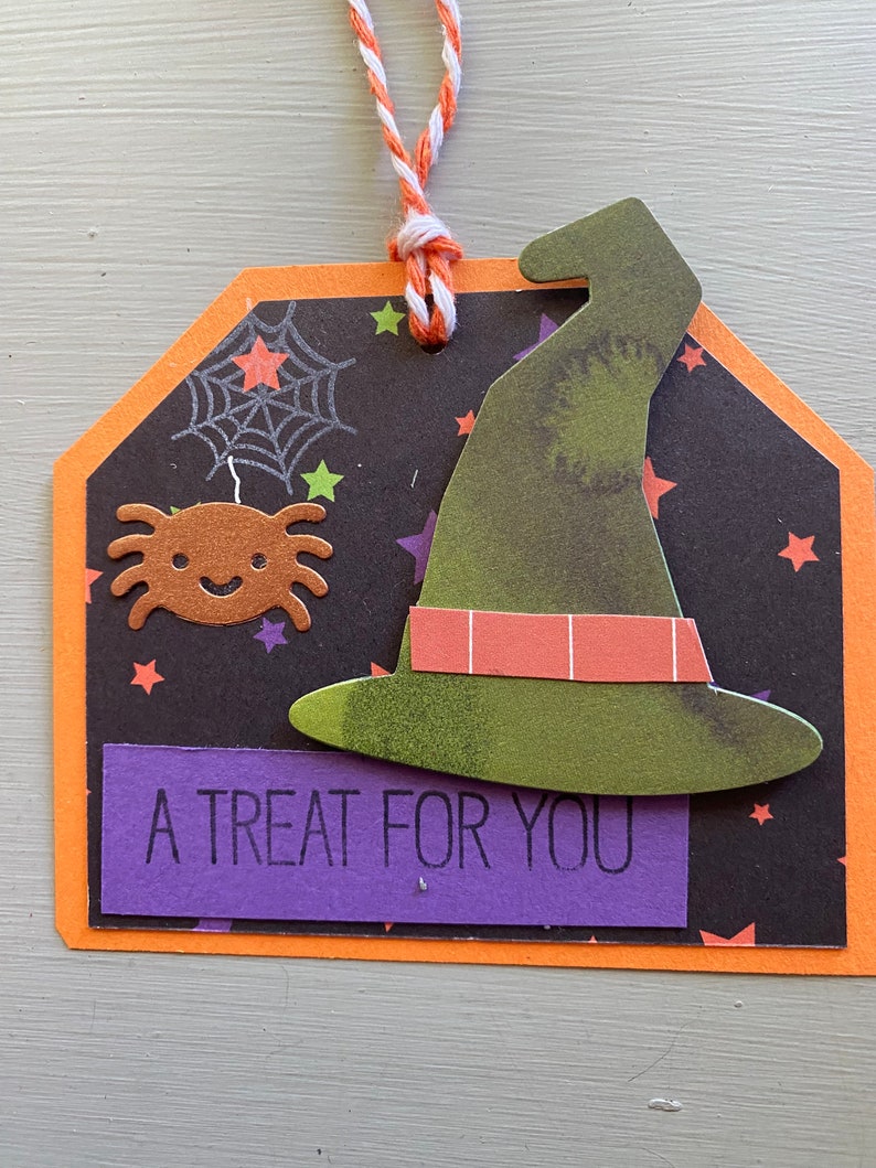 Halloween Tags, Witch Hat, Gift Tags, Treat Tags, Witch Hat Gift Tags ...