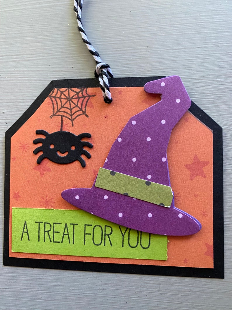 Halloween Tags, Witch Hat, Gift Tags, Treat Tags, Witch Hat Gift Tags ...