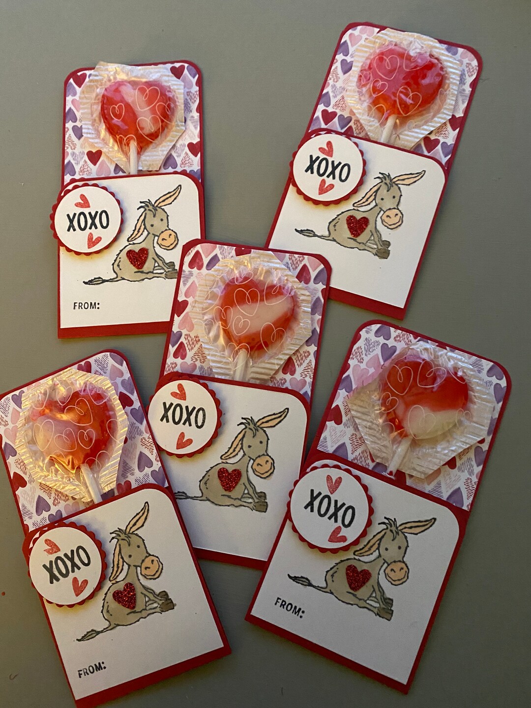 Valentines Day lollipop treat, treat holder, valentine party favors ...