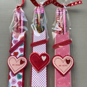 Package of 3 Valentines Day Pencil Treats W-pencils Included - Etsy