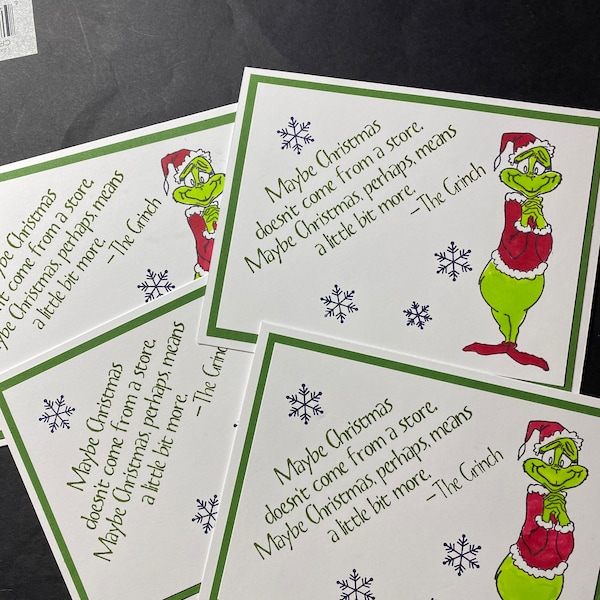 Grinch Christmas Card - Etsy