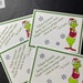 Set of 4 Greeting Cards With Envelopes, Grinch, Greeting Cards, Holiday ...