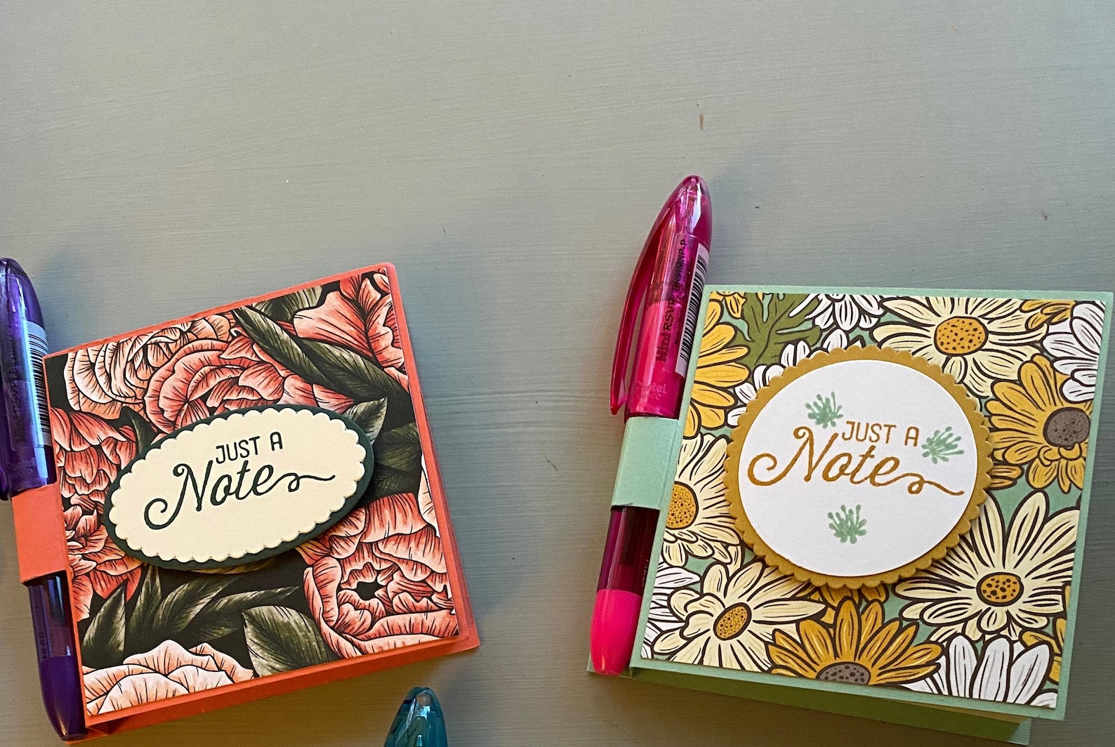 Handmade Coffee Sticky Note Holder with Pen, Teacher Gift - Etsy 日本