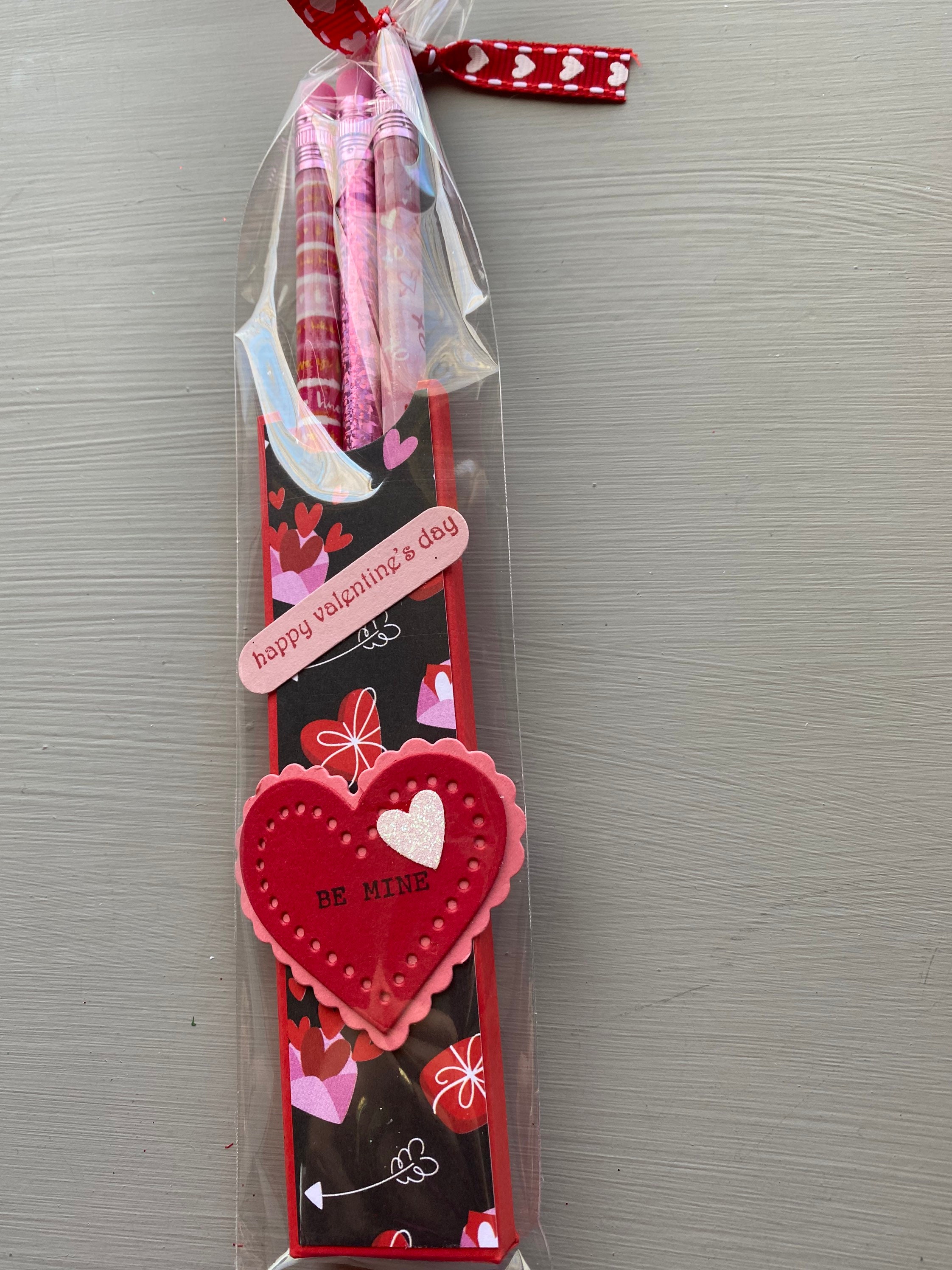 Package of 3 Valentines Day Pencil Treats W-pencils Included - Etsy