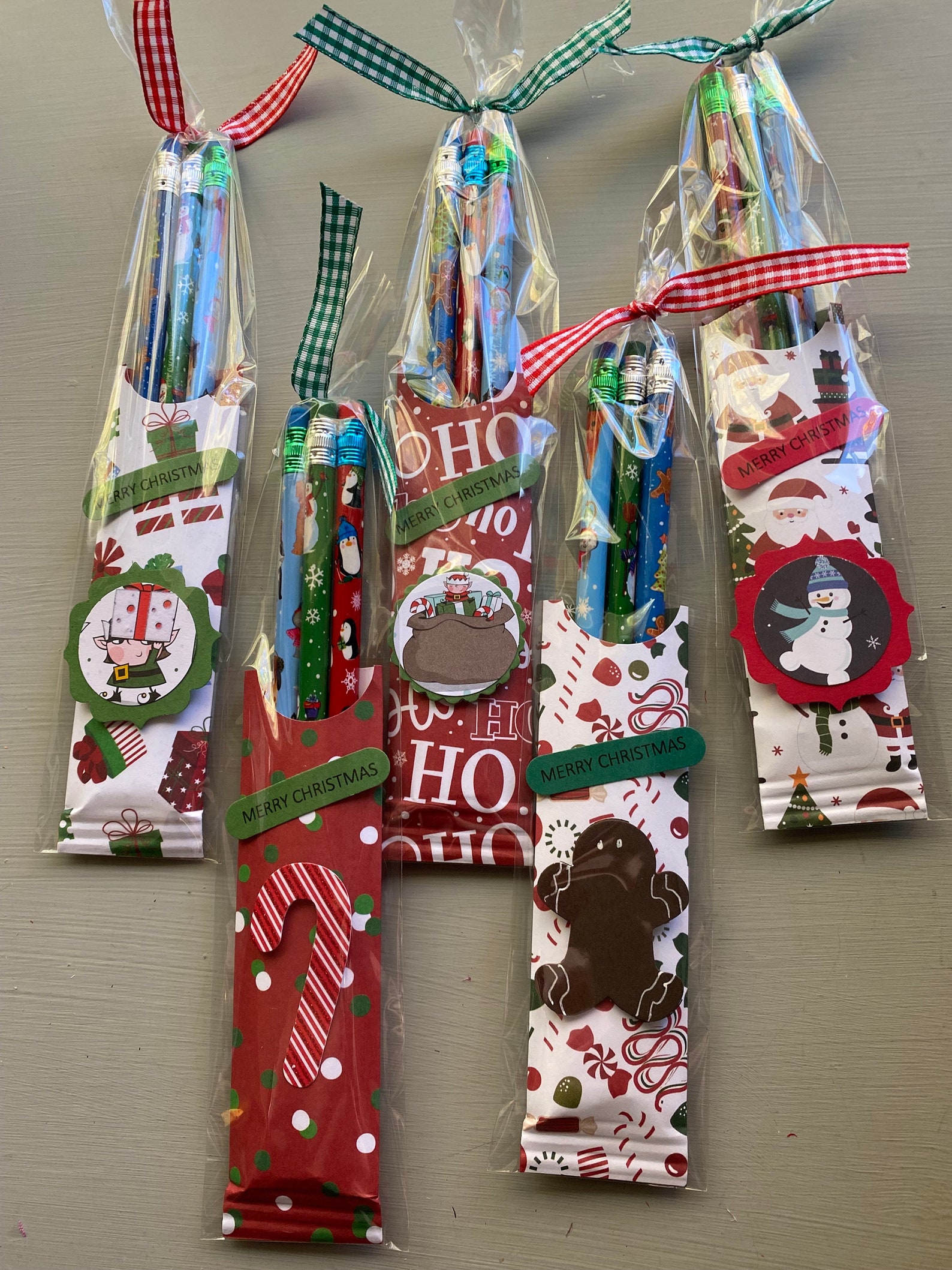 Package of 3 Christmas Pencil Treats, Pencils Included. Merry Christmas ...