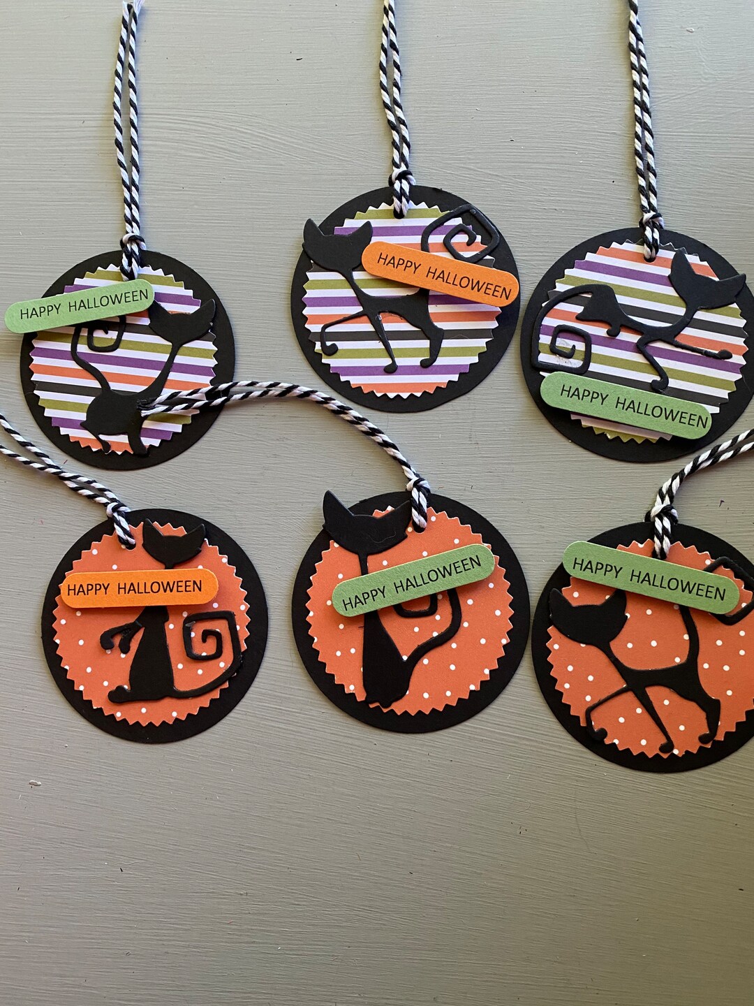 Halloween Tags, Halloween Cat, Gift Tags, Treat Tags, Cat Gift Tags ...