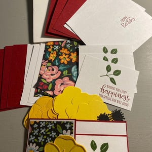 Card Kit (4 Cards) or Single Pre-made Card, DIY, Birthday, Card ...