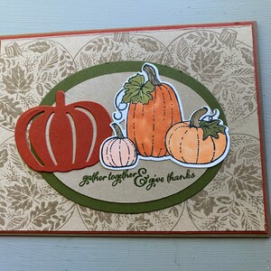 Card Kit 4 cards DIY Thanksgiving Holiday Card Greeting | Etsy
