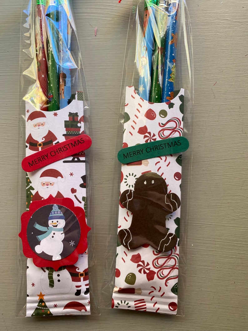 Package of 3 Christmas Pencil Treats, Pencils Included. Merry Christmas ...