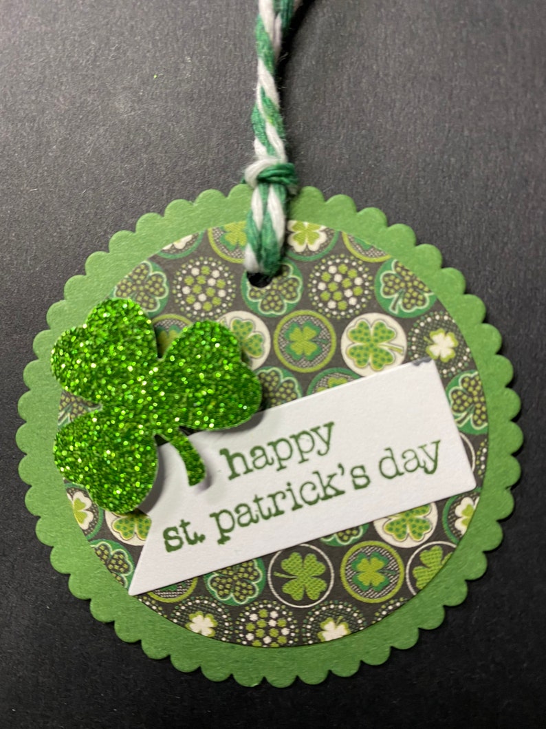 St. Patricks Tags, Happy St. Patricks Day Tags, Shamrock, Clover, St ...