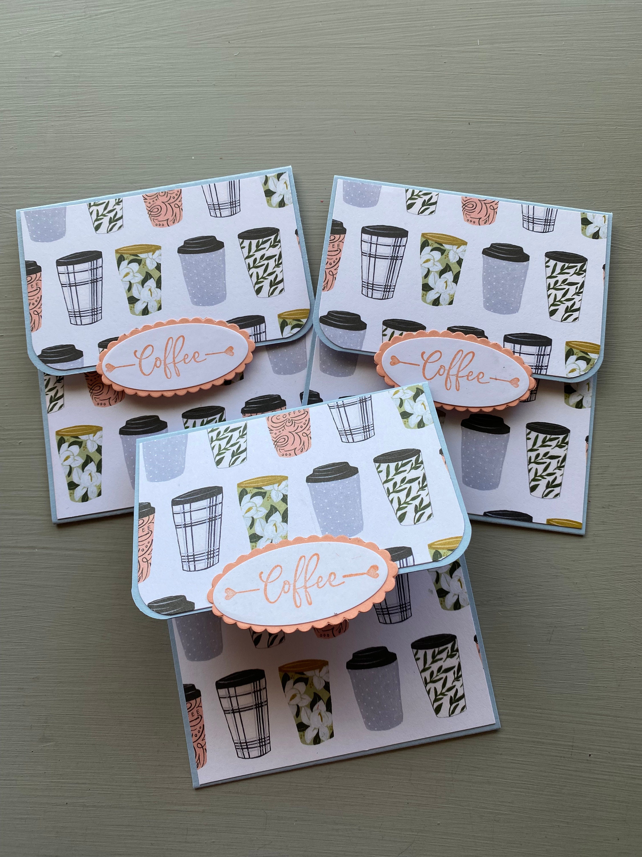 Coffee Gift Card Holder, Card, Treat Holder, Candy Holder, Present ...