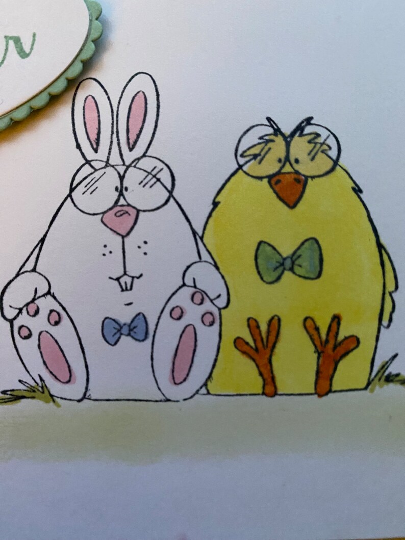 Set of 4 Cards With Envelopes, Easter, Happy Easter, Spring, Greeting ...
