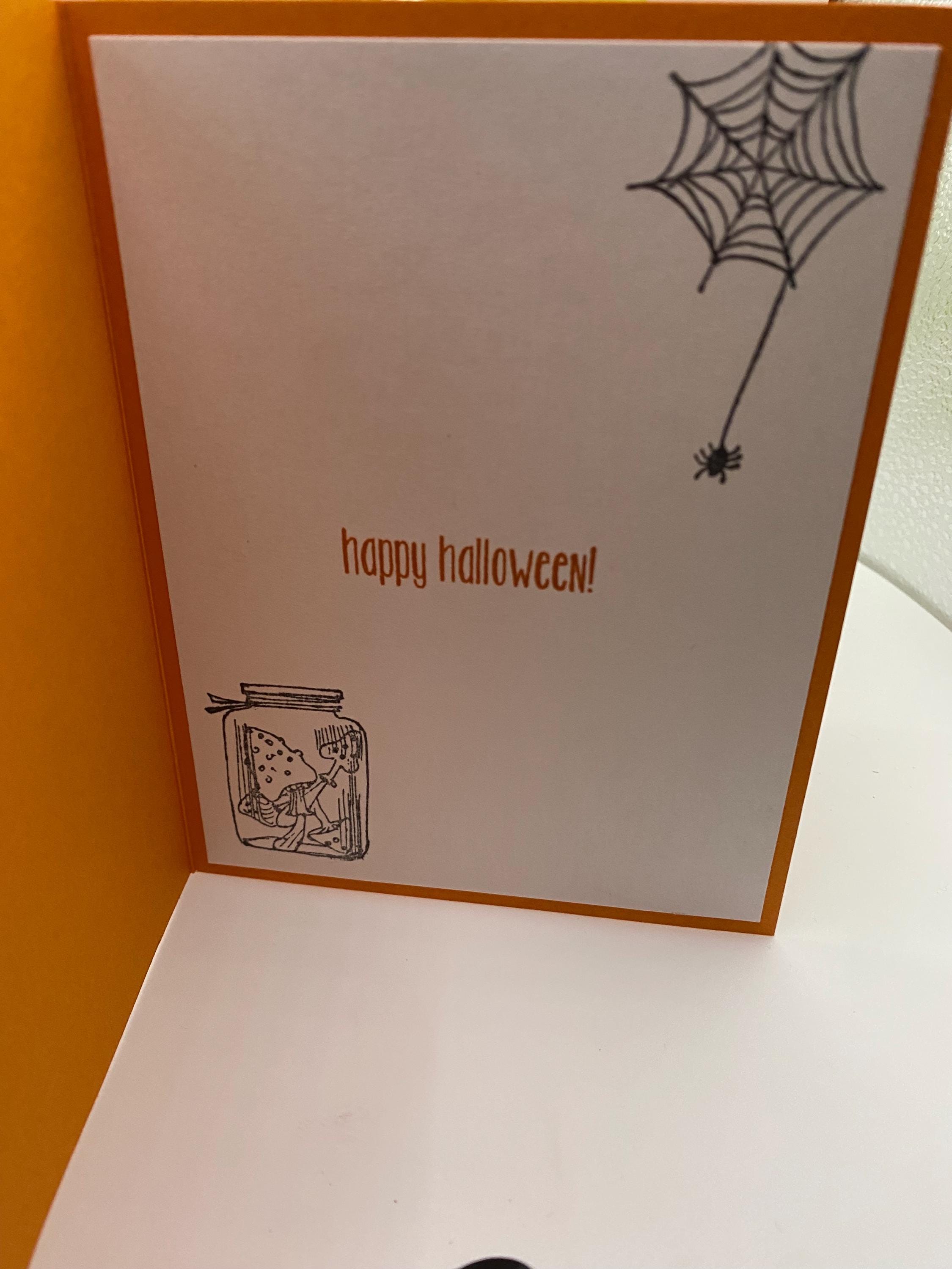 Scary Halloween Cards With Envelopes. Greeting Cards. Happy Halloween ...