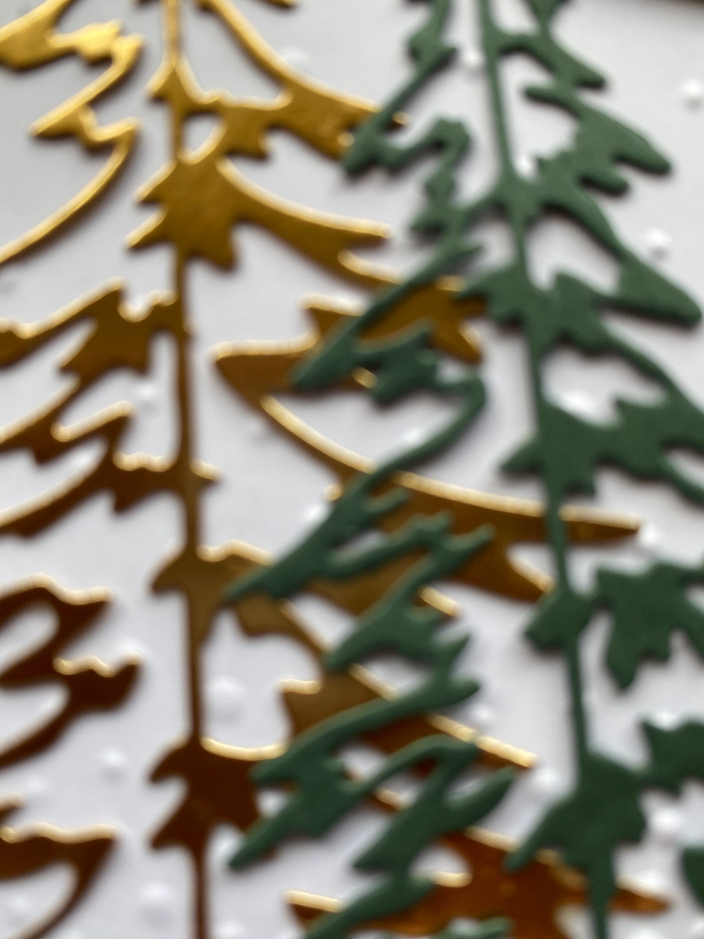 Trees Christmas Cards With Envelopes, Set of 4 or 6, Merry Christmas ...